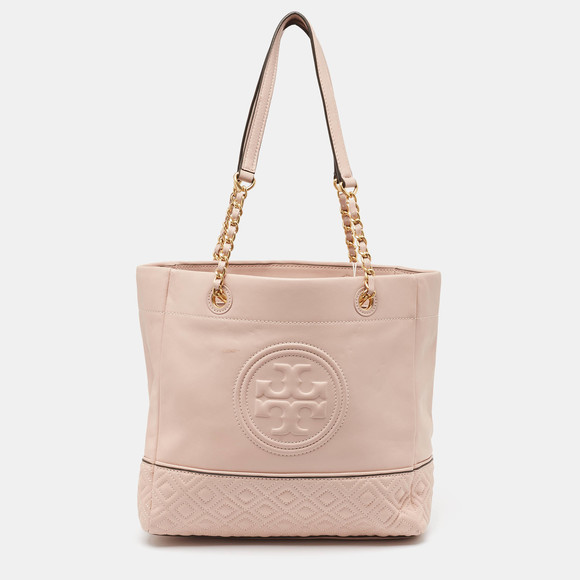 Tory Burch | Bags | Tory Burch Pink Leather Fleming Tote | Poshmark